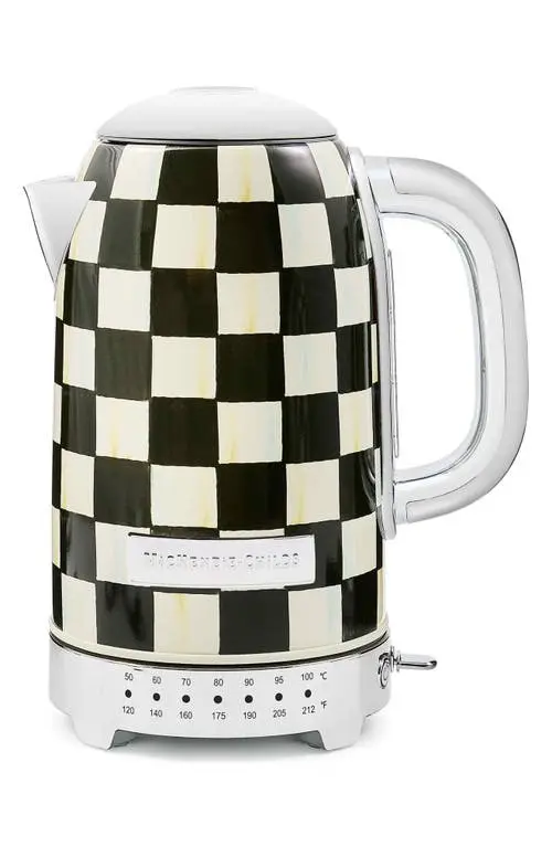 MACKENZIE-CHILDS Check Electric Kettle - Courtly