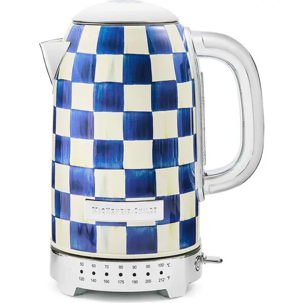 MACKENZIE-CHILDS Check Electric Kettle - Royal