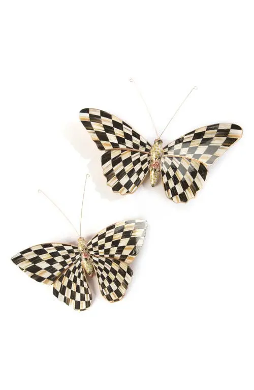 MACKENZIE-CHILDS Set Of 2 Butterfly Wall Decor - Courtly