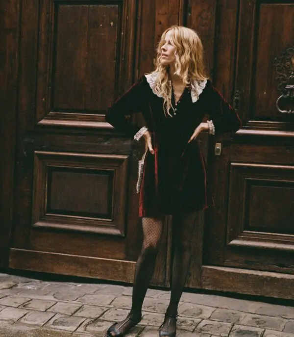 HMD Lisbeth Velvet Mini Dress