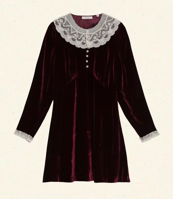 HMD Lisbeth Velvet Mini Dress