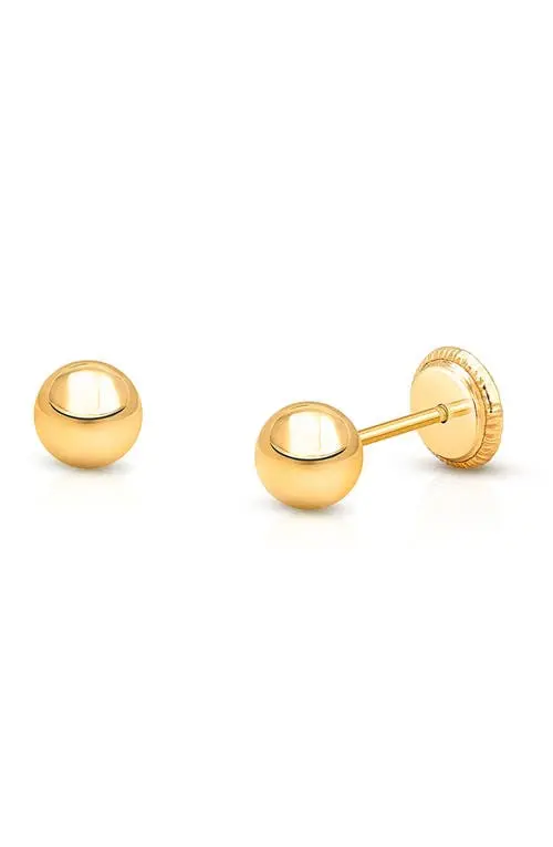TINY BLESSINGS 14k Gold Round Stud Earrings - 14k Yellow Gold
