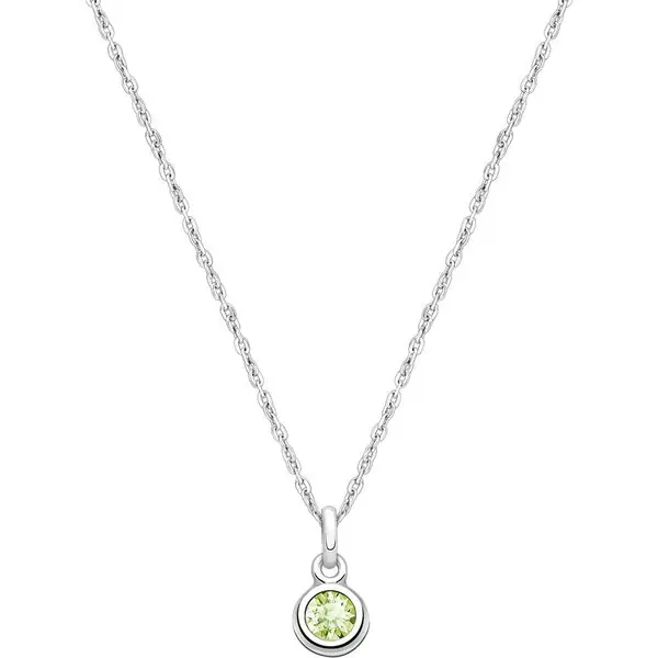 TINY BLESSINGS Sterling Silver Birthstone Necklace - August