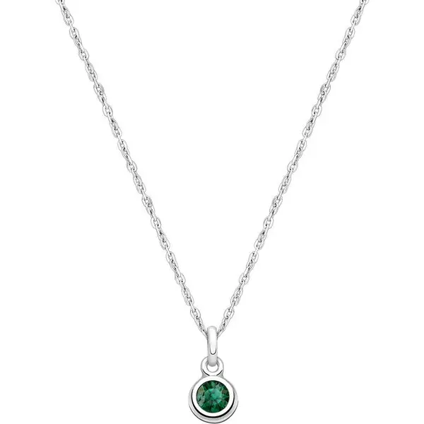 TINY BLESSINGS Sterling Silver Birthstone Necklace - May