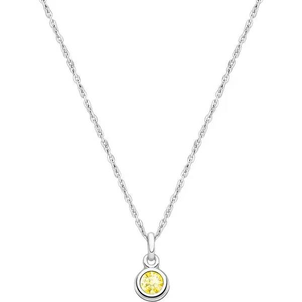 TINY BLESSINGS Sterling Silver Birthstone Necklace - November