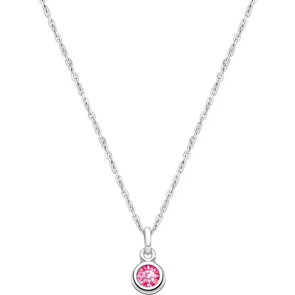 TINY BLESSINGS Sterling Silver Birthstone Necklace - October