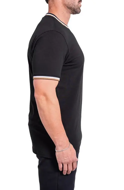 MACEOO Elegantcrew Tipped Logo Graphic T-shirt