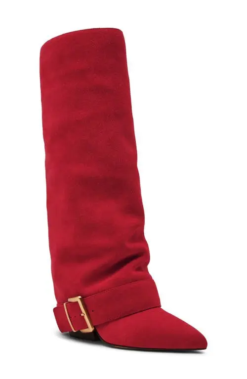 Steve Madden Illuzion Boot - Red Suede