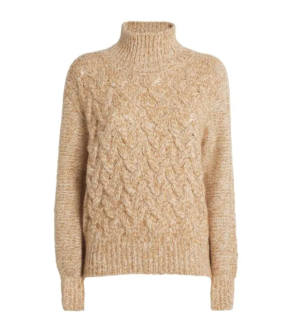 Eleventy Wool-blend Metallic Knitted Sweater