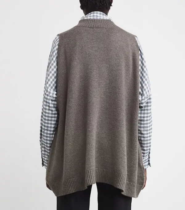 Eskandar Cashmere Crossover Sweater Vest