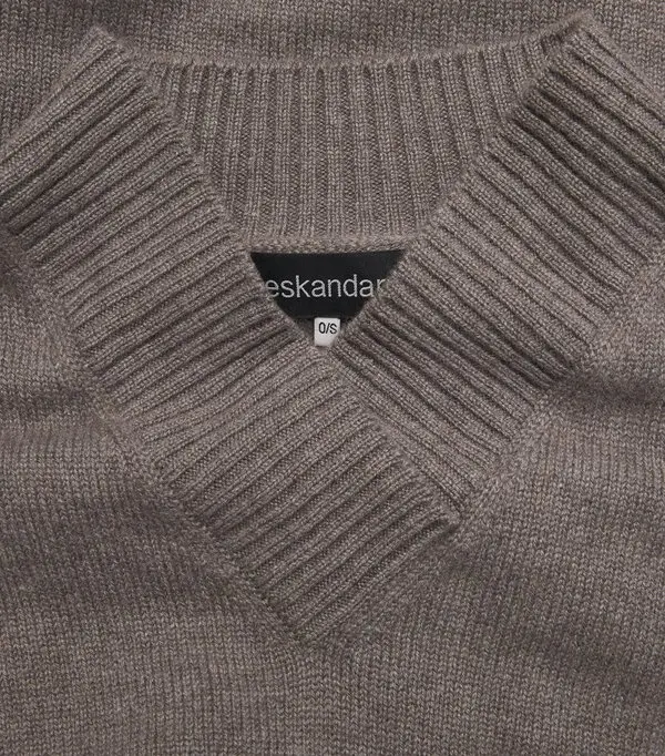 Eskandar Cashmere Crossover Sweater Vest