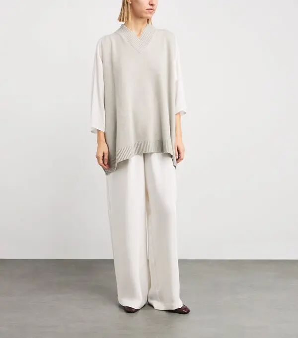 Eskandar Cashmere Crossover Sweater Vest