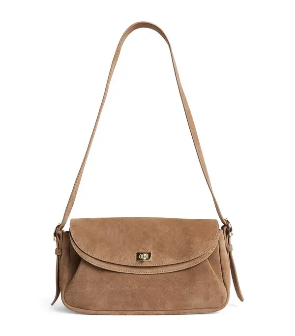 Sandro Le Mambo Suede Crossbody Bag