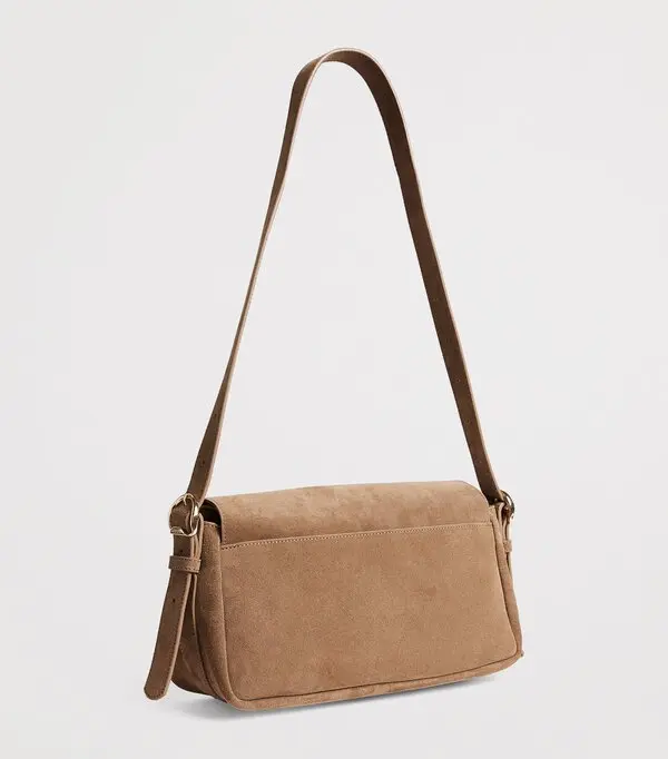 Sandro Le Mambo Suede Crossbody Bag