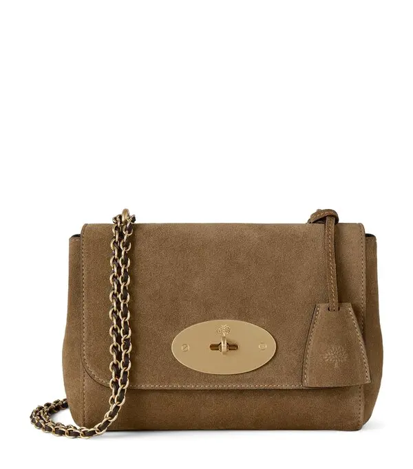 Mulberry Suede Lily Shoulder Bag - Beige