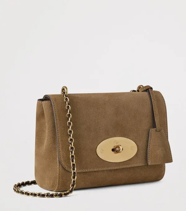 Mulberry Suede Lily Shoulder Bag - Beige