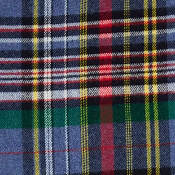 Polo Ralph Lauren Wool Check Fringed Scarf - Blue