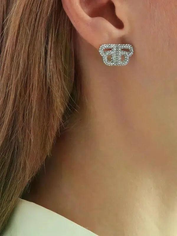 A BATHING APE Logo-stud Earrings