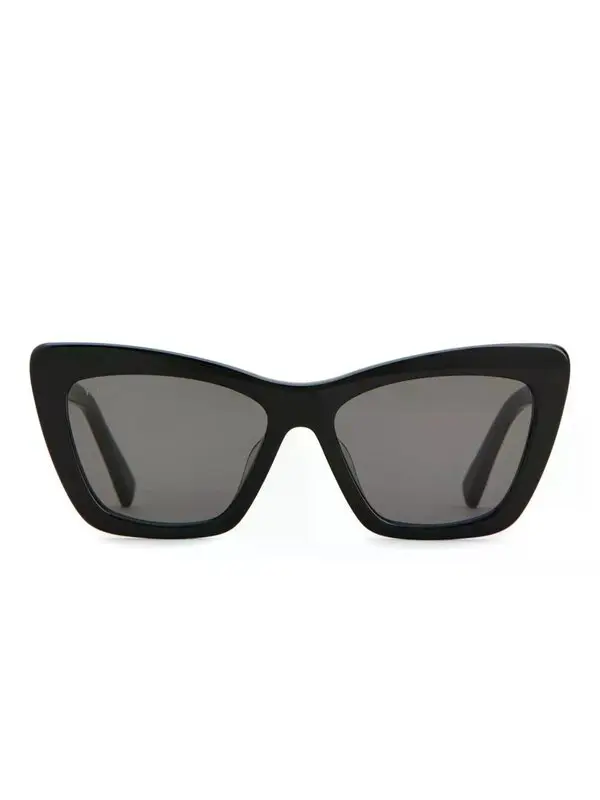TOD'S Logo-plaque Cat-eye Sunglasses - Black