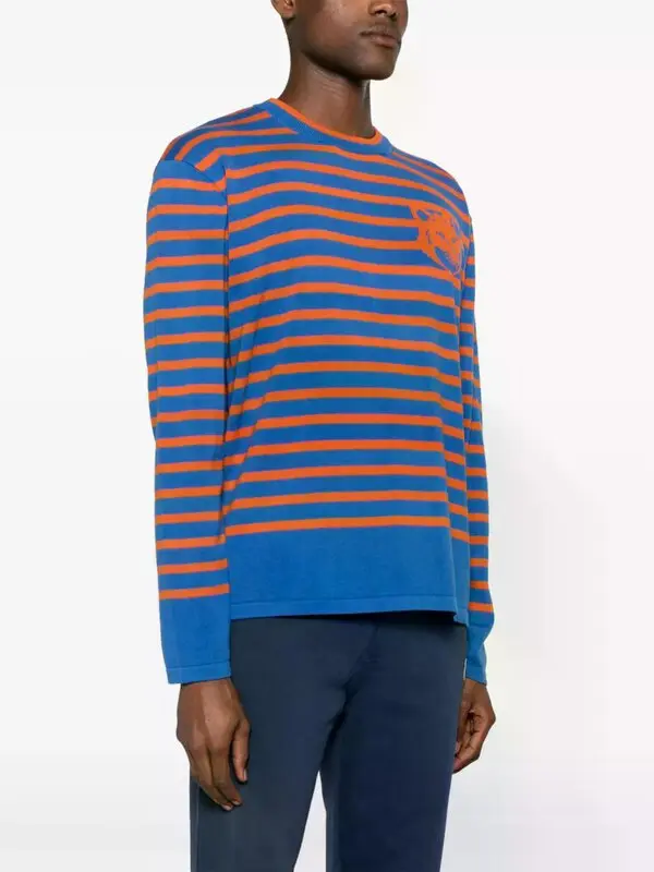 Maison Kitsuné Logo-intarsia Cotton Jumper