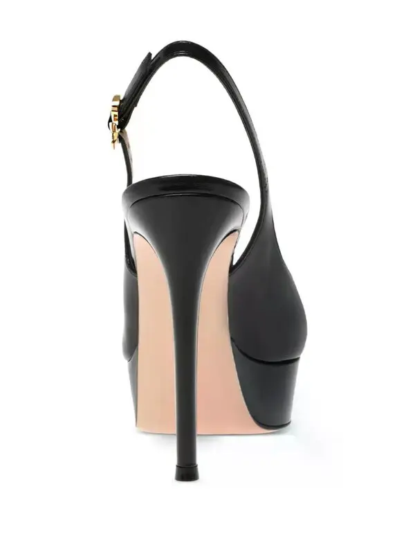 GIANVITO ROSSI 85mm Dasha Platform Sling Pumps