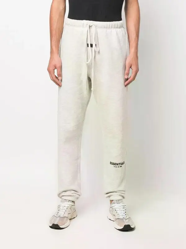 Fear Of God Logo-print Track Pants - Neutrals