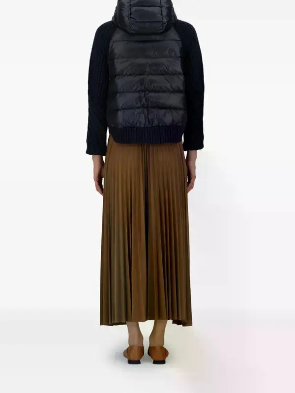 Herno Ribbed-knit Hooded Jacket