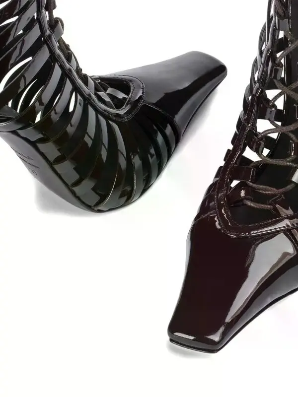 LE SILLA 120mm Lace-up Cage Boots