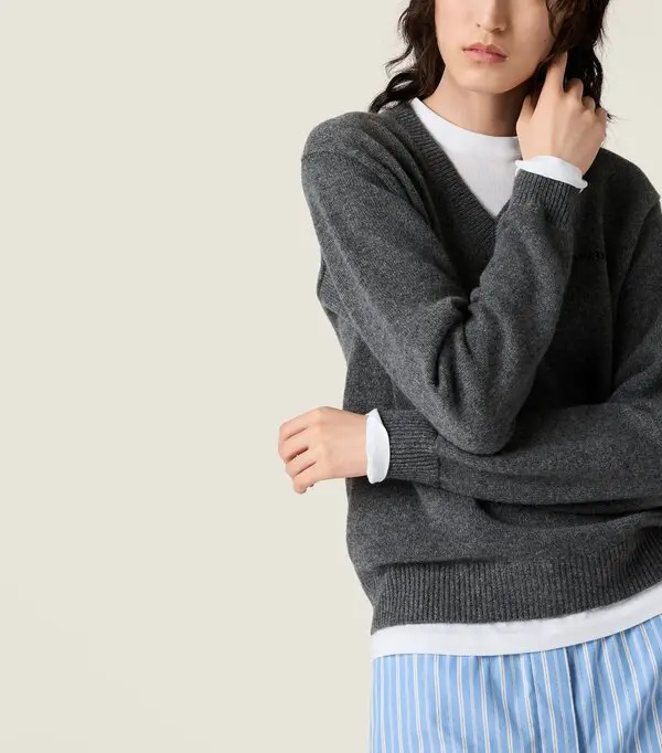 Miu Miu Cashmere Trompe-l'oeil Sweater