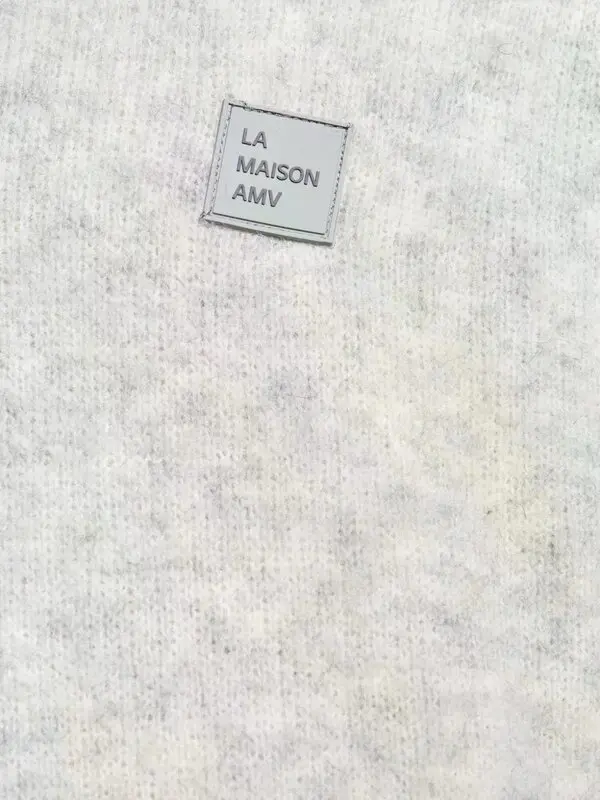 American Vintage Crew Neck Sweater With Patch Detail