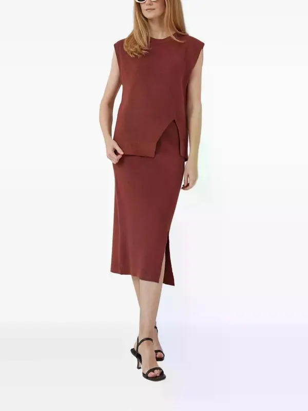 Dkny Side-slit Midi Skirt