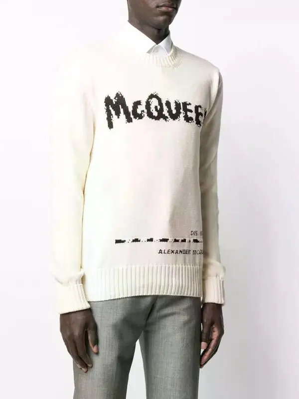 Alexander McQueen Graffiti Intarsia-knit Jumper