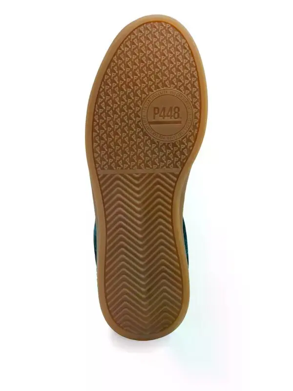 P448 Monza Velvet Lace-up Sneakers - Green