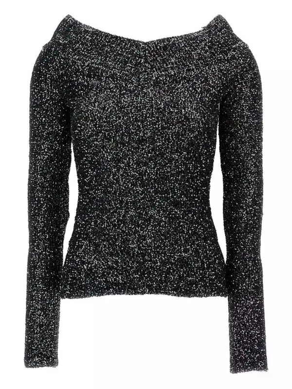 Stella McCartney Sequin Embellished Long-sleeve Sweater