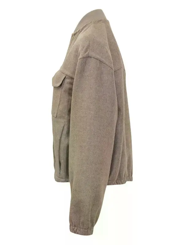 Brunello Cucinelli Virgin Wool Bomber Jacket