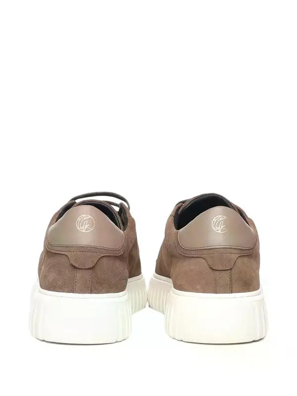 GIULIANO GALIANO Suede Lace-up Sneakers - Brown