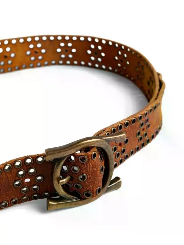 Dsquared2 Eyelet-embellished Leather Belt