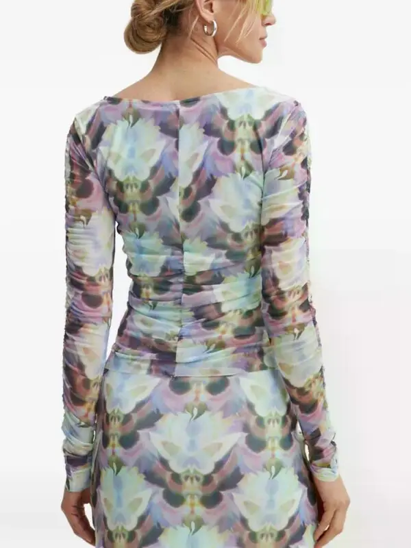 RÉSUMÉ Floral Print Long-sleeve Top