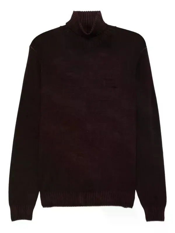 FILIPPO DE LAURENTIIS Roll-neck Ribbed Knit Sweater