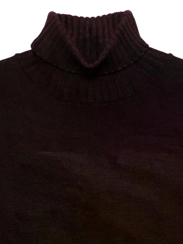 FILIPPO DE LAURENTIIS Roll-neck Ribbed Knit Sweater