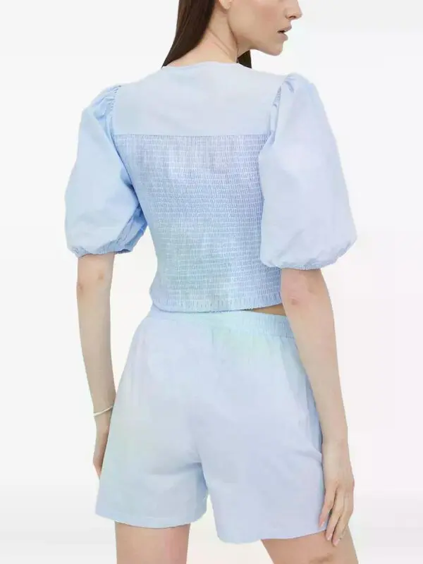RÉSUMÉ Puff-sleeve Cut-out Top