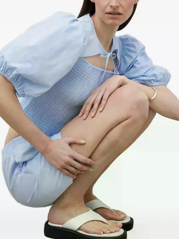 RÉSUMÉ Puff-sleeve Cut-out Top