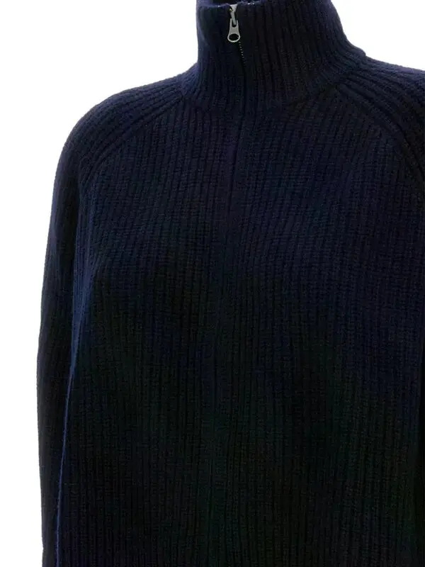 LISA YANG High-neck Zip Cardigan