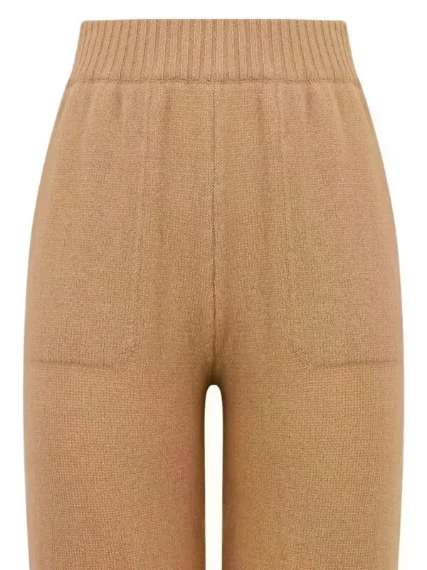 MSGM Ribbed Wool Track Pants - Neutrals