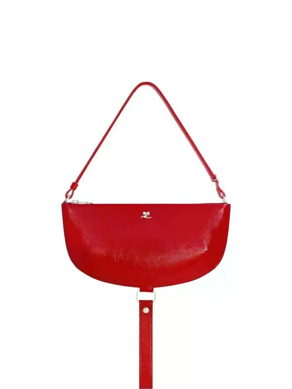 COURREGES Holy Eclipse Shoulder Bag - Red