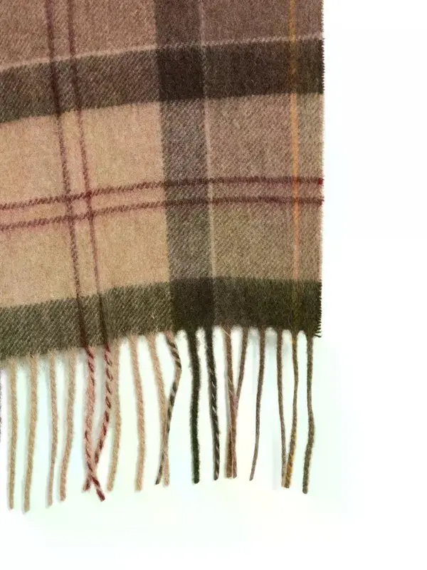 Barbour Tartan Fringed Scarf