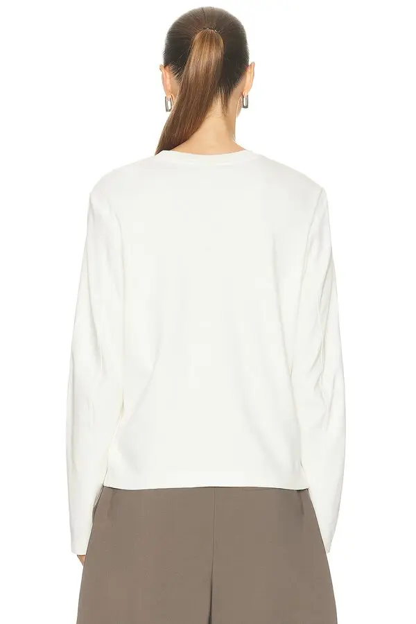 EAVES Lene Long Sleeve Tee - White