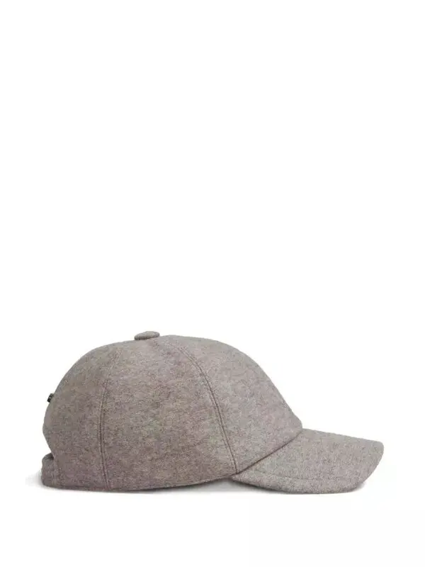 Fedeli Land Cashmere Buttoned Hat - Grey