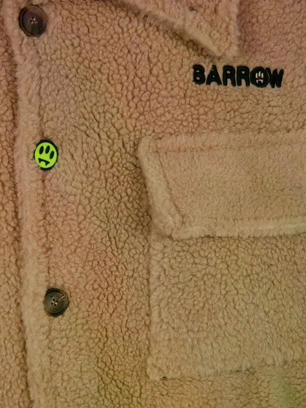 BARROW Button Teddy Jacket - Brown