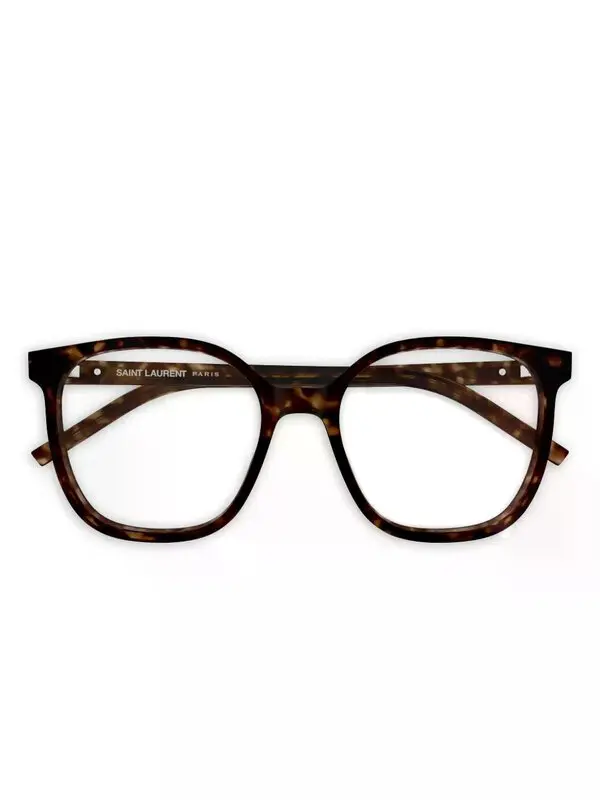 Saint Laurent Round-frame Glasses - Brown